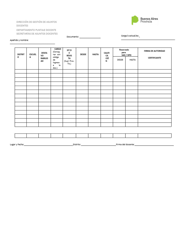 Formulario - 354 - Antiguedad Abc | PDF