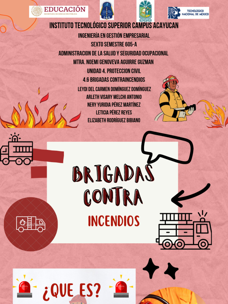 Equipo 6. Brigada Contra Incendios | PDF | Seguridad y salud ocupacional