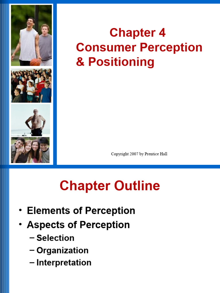 Chapter 4 - Consumer Perception & Positioning | PDF | Perception | Pricing