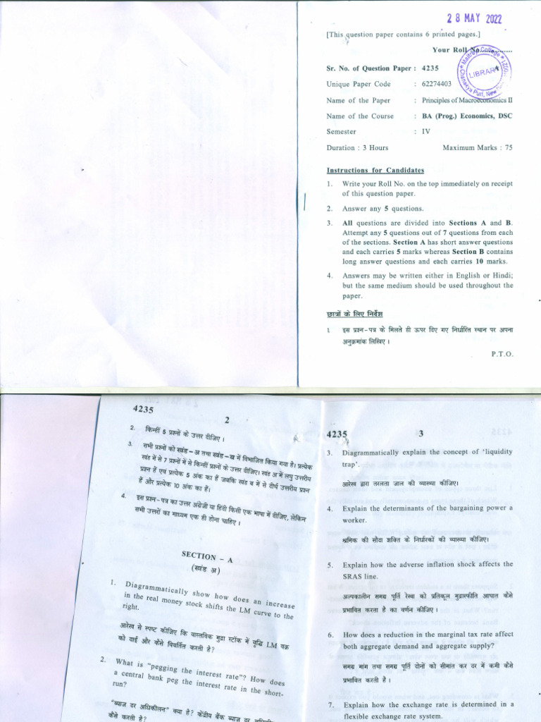 Principles of Macroeconomics II | PDF