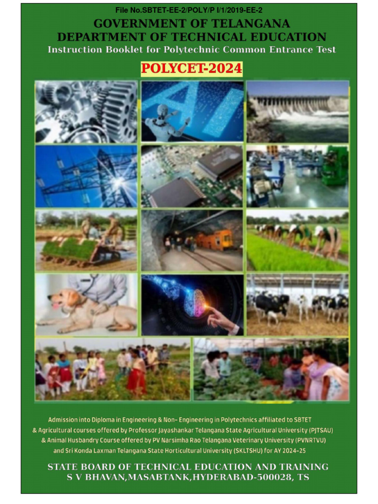 Polycet Booklet 2024 | PDF | Engineering | University And College Admission