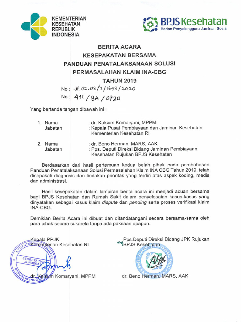 Panduan Koding Klaim INA-CBG 2019 | PDF