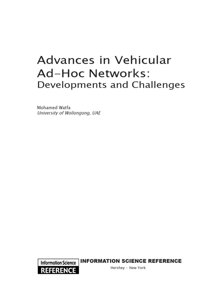 Igi Chap 8 Pdf Routing Wireless Ad Hoc Network