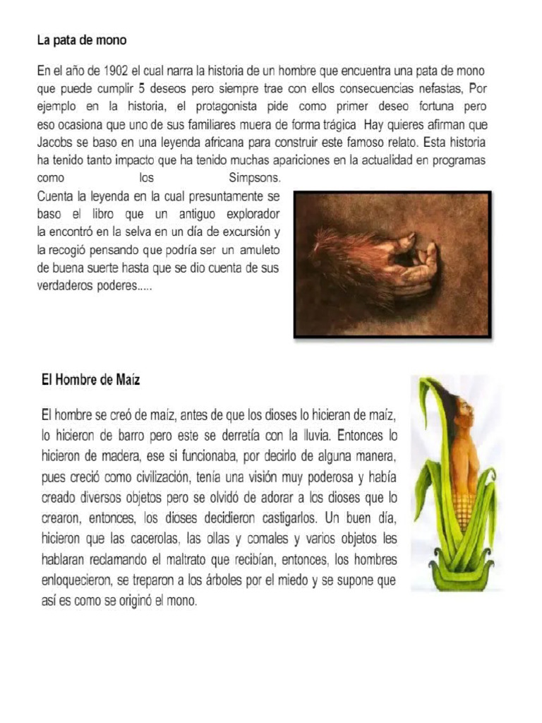 3 Mitos y 3 Leyendas de Guatemala | PDF