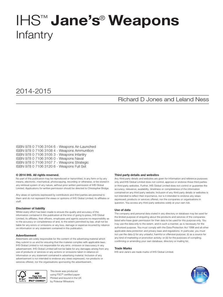 Sample-content-IHS-Janes-Weapons-Infantry | PDF | Firearms | Ammunition