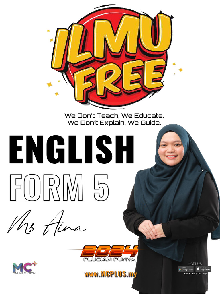 Seminar Ilmu Free Form 5 English MS Aina 23.02.2024 | PDF