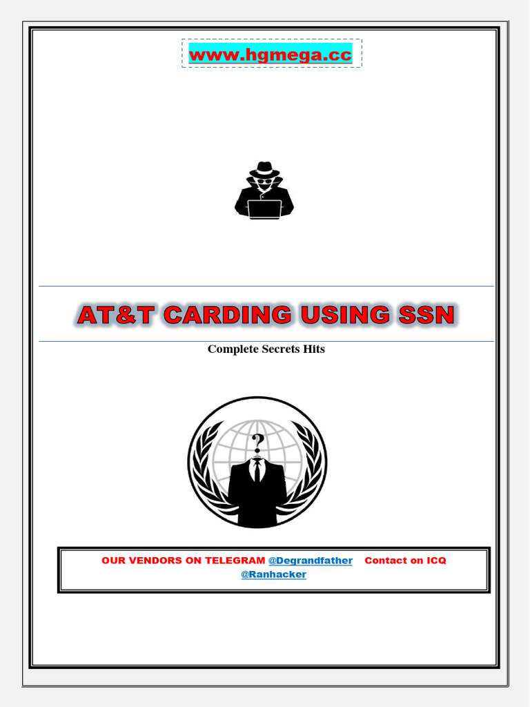 AT - T CARDING USING SSN Dob | PDF | Internet | Cyberspace