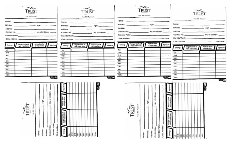 Dmpa Card Word | PDF