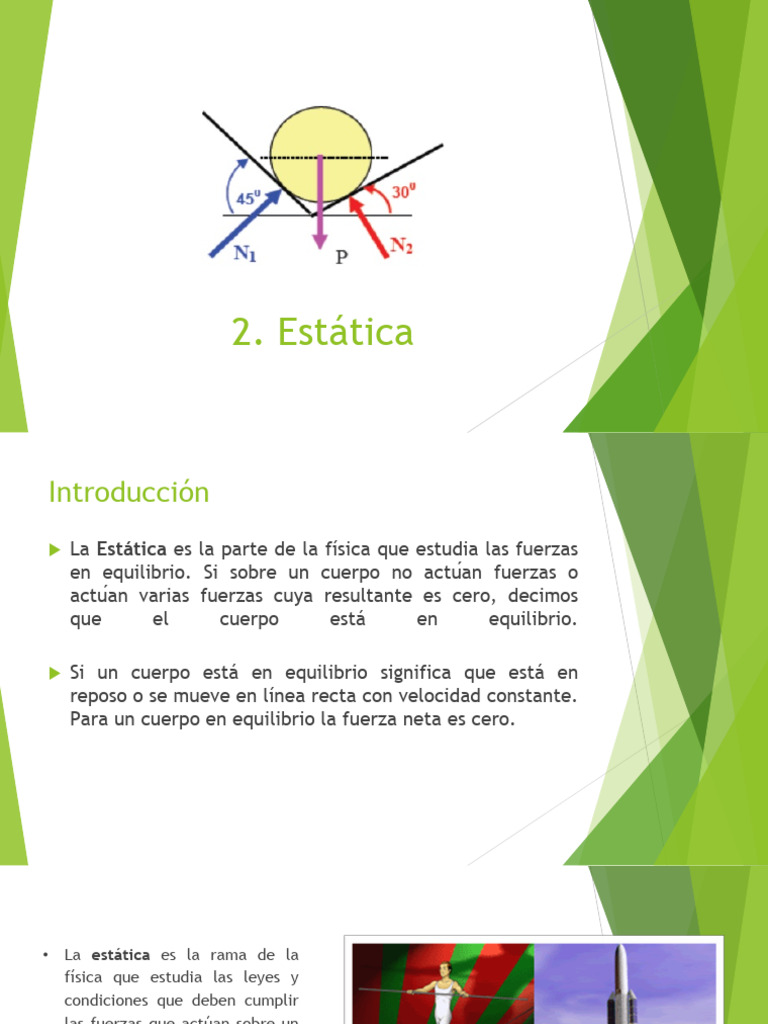 Conceptos y Ejemplos de Estática | PDF | Vector Euclidiano | Fuerza