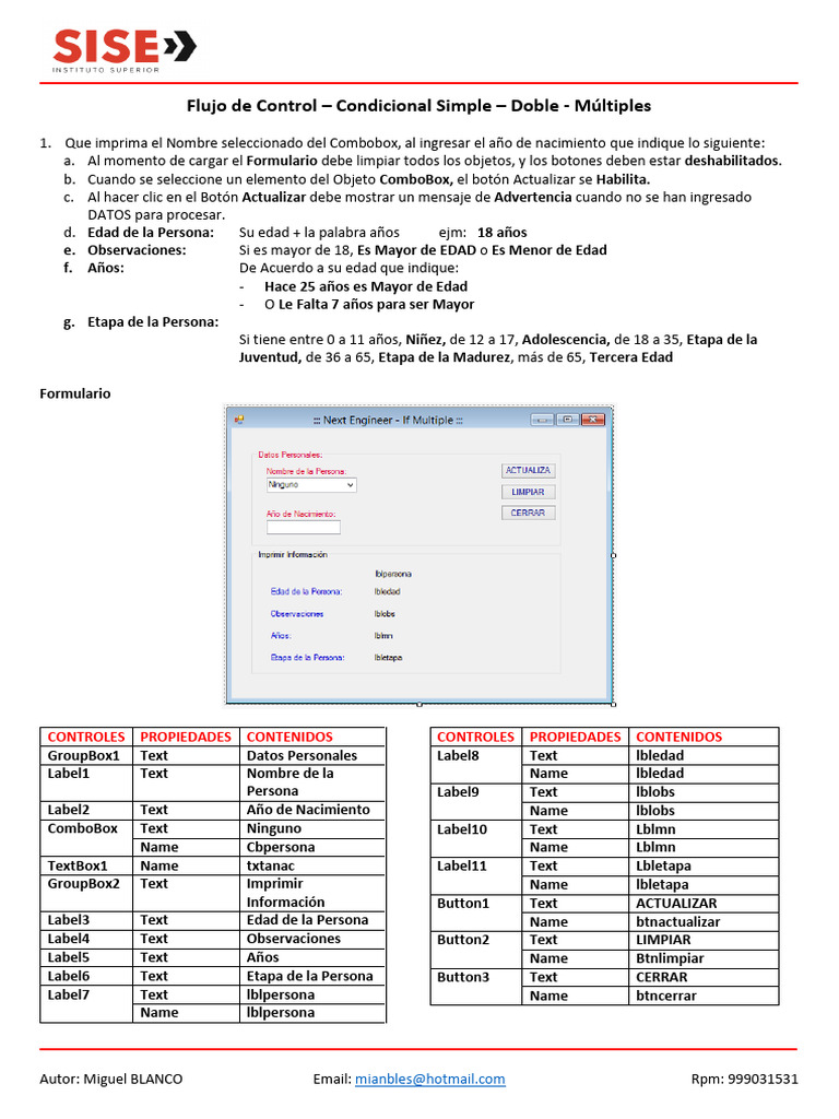 Flujo de Control If Then | PDF | Programación de computadoras | Informática