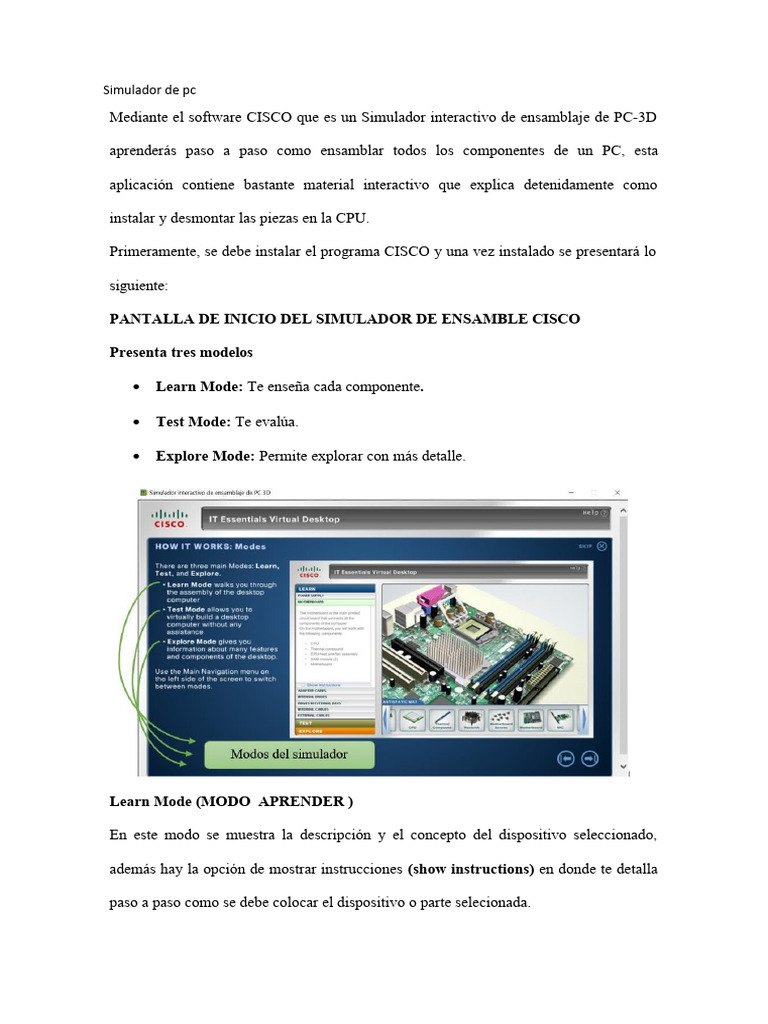 Simulador de pc nnn | PDF | Controlador de interfaz de red | Hardware ...
