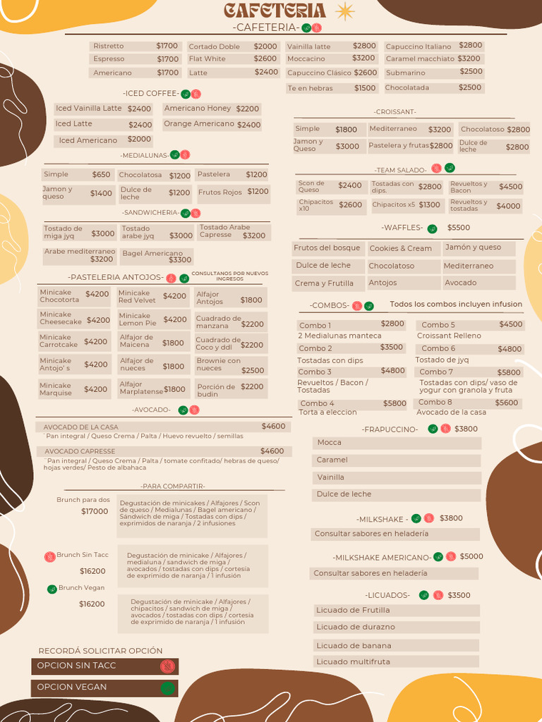 Menu Antojo' S | PDF | Cocina occidental | Alimentos