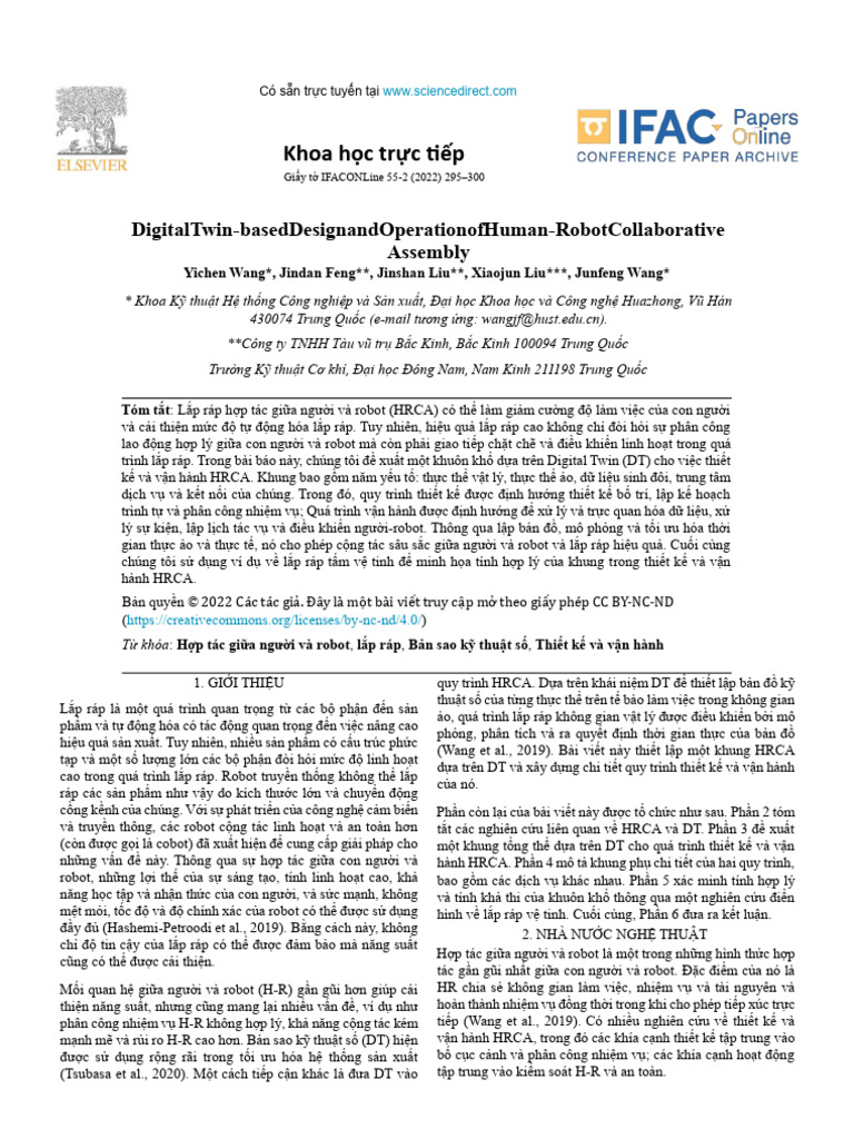 Dt Based Design And Operation Of Human Robot Collaborative Assembly Pdf