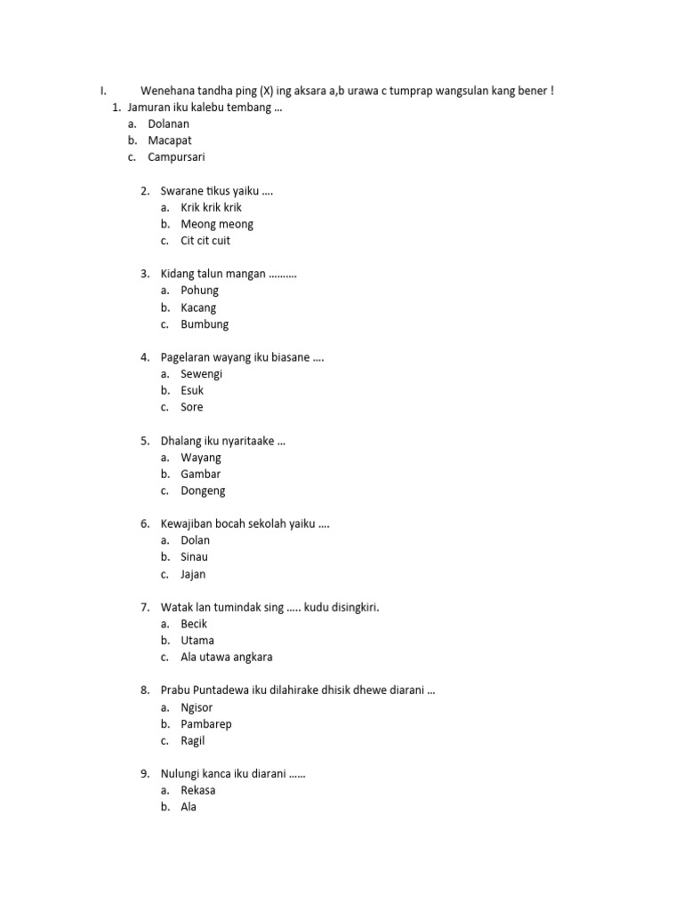 Bahasa Jawa | PDF