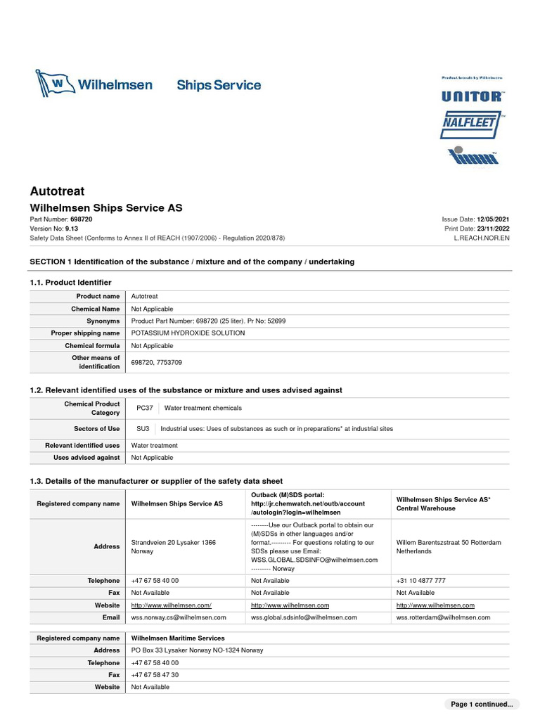 Autotreat - 25 LTR | PDF | Occupational Safety And Health | Safety