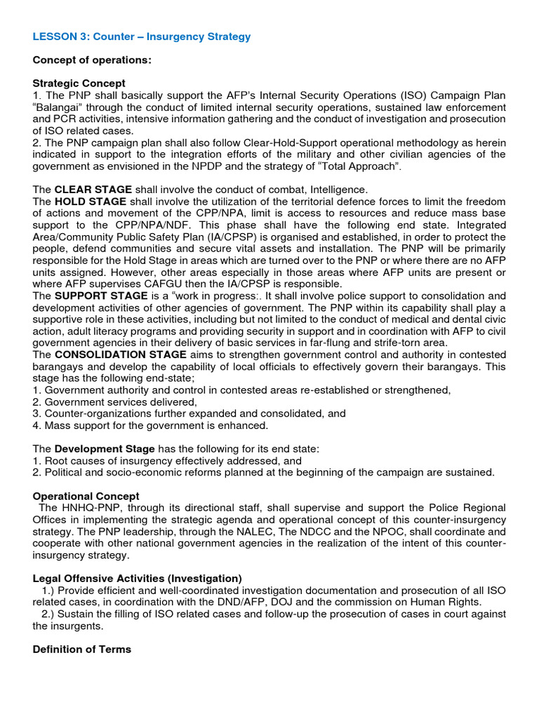 Lesson 3 | PDF | Police | Military Intelligence