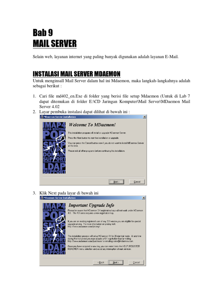 Panduan Instalasi Mail Server MDaemon | PDF