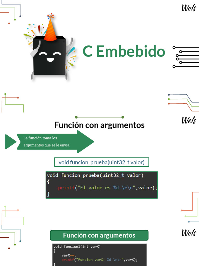 Variables y Funciones en C: Guía Esencial | PDF | Variable (informática) | Parámetro ...