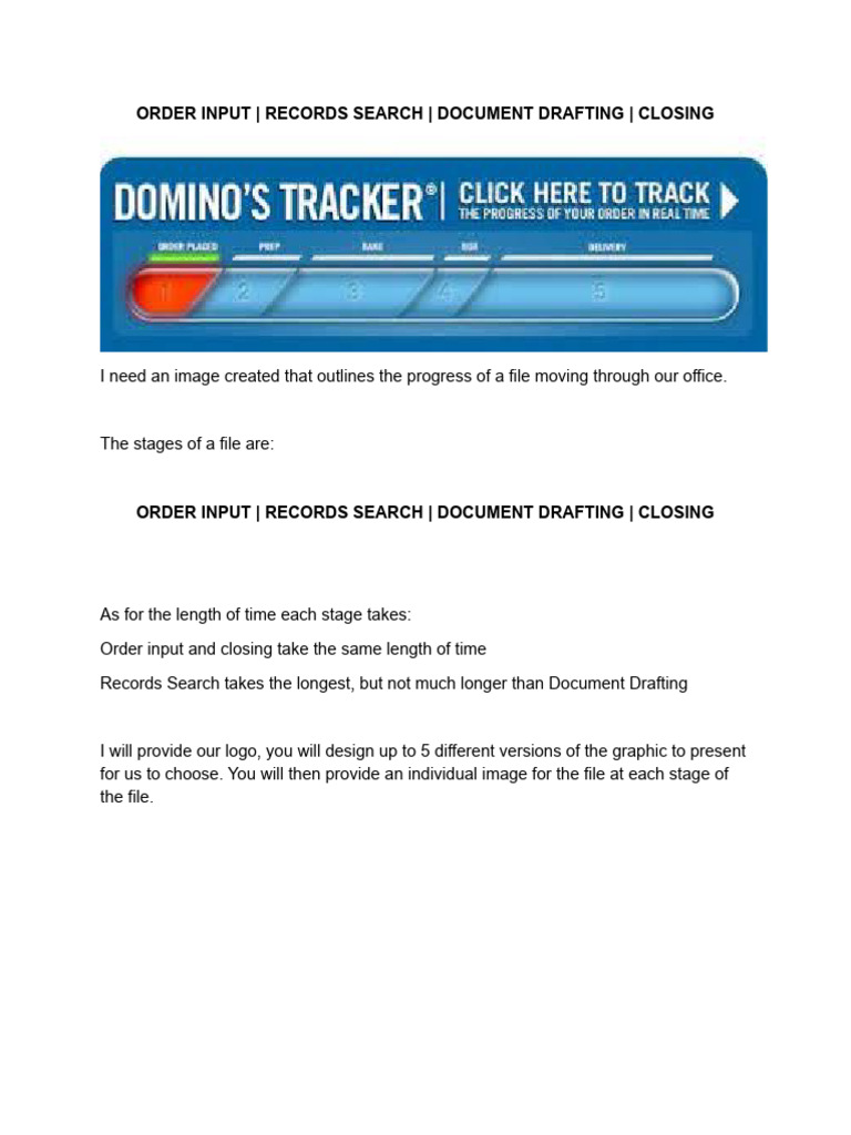 Order Timeline Graphic | PDF