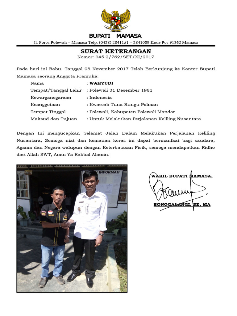 Surat Keterangan Tuna Rungu | PDF