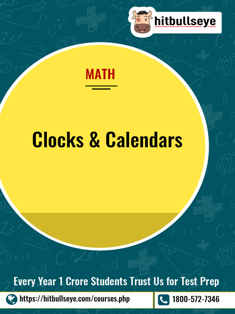 Clocks & Calendars | Download Free PDF | Clock