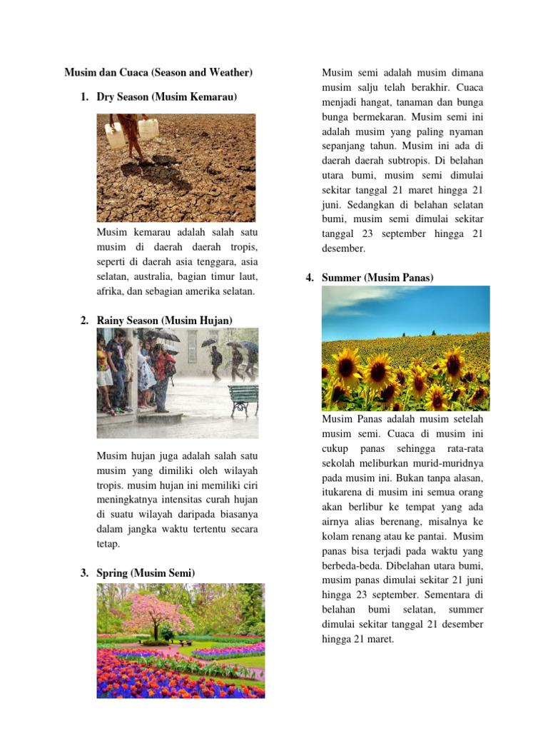 Musim Dan Cuaca | PDF