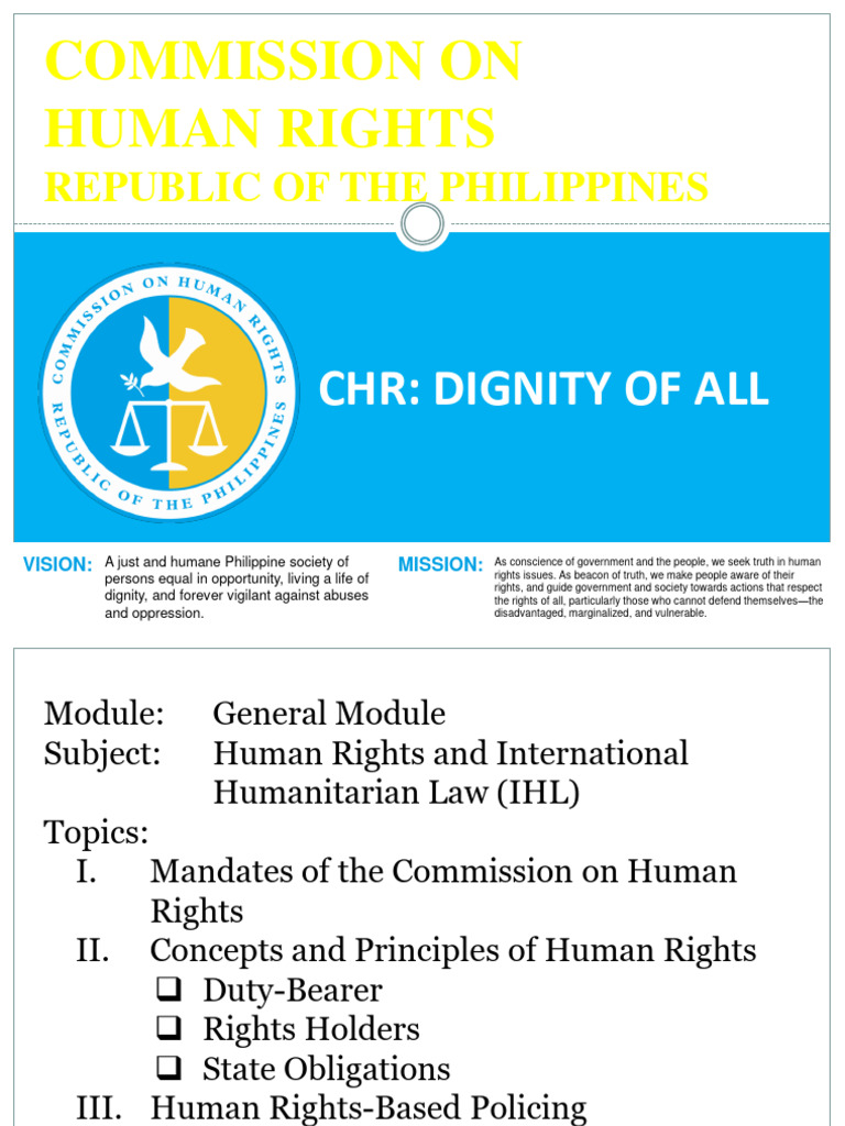Basic Human Rights PNP JLC 1 | PDF | Human Rights | Disability