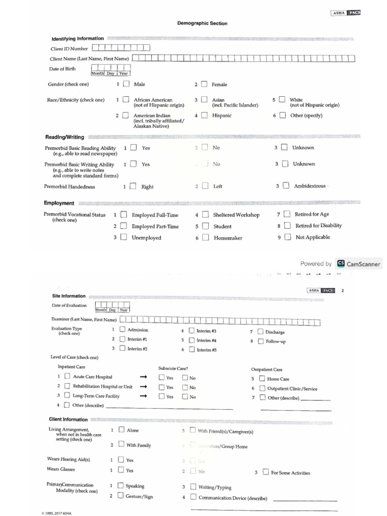 Asha Facs Formato | PDF