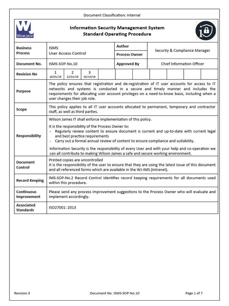 10 Access Control | PDF | Information Security | Access Control