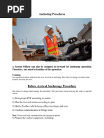 Barge Anchor Handling Procedure | PDF | Anchor | Manufactured Goods