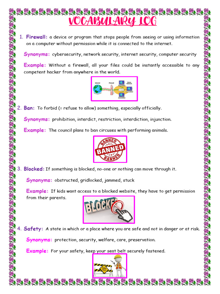 Cybersecurity Vocabulary Overview | PDF | Computer Security | Security