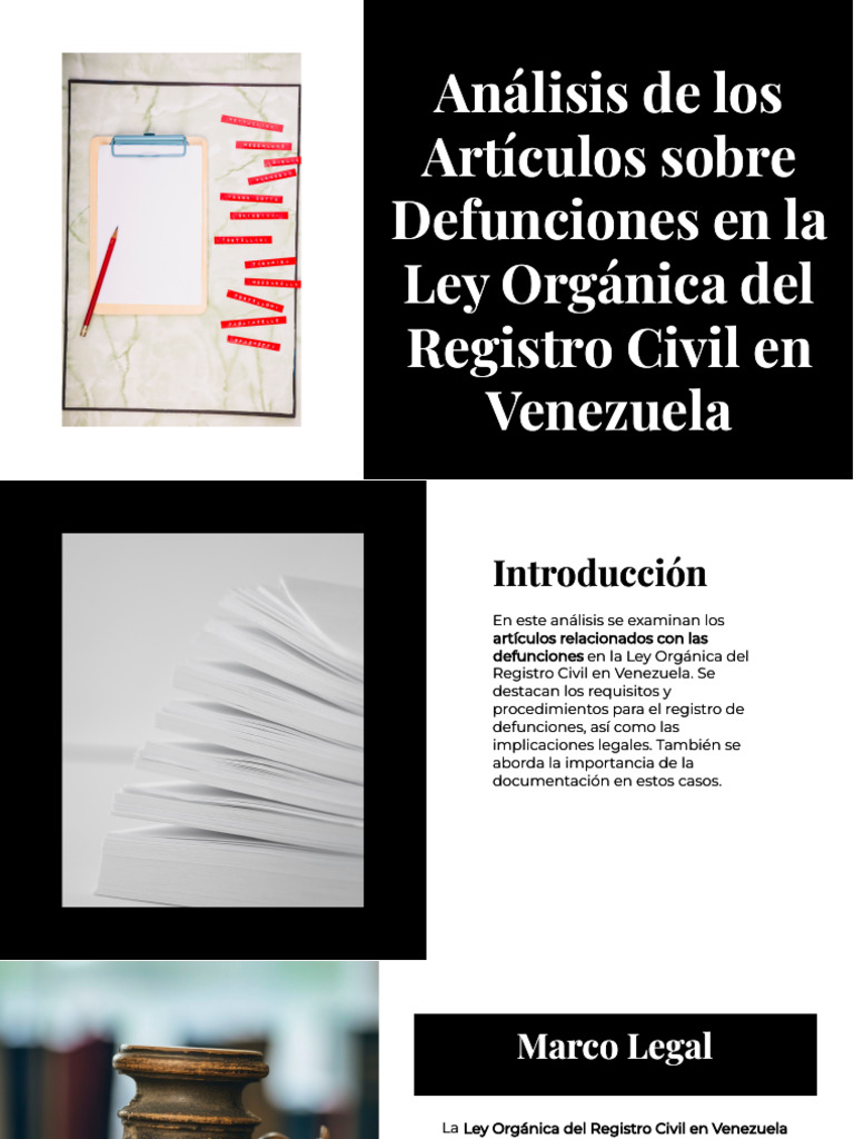 Wepik Analisis de Los Articulos Sobre Defunciones en La Ley Organica Del Registro Civil en ...