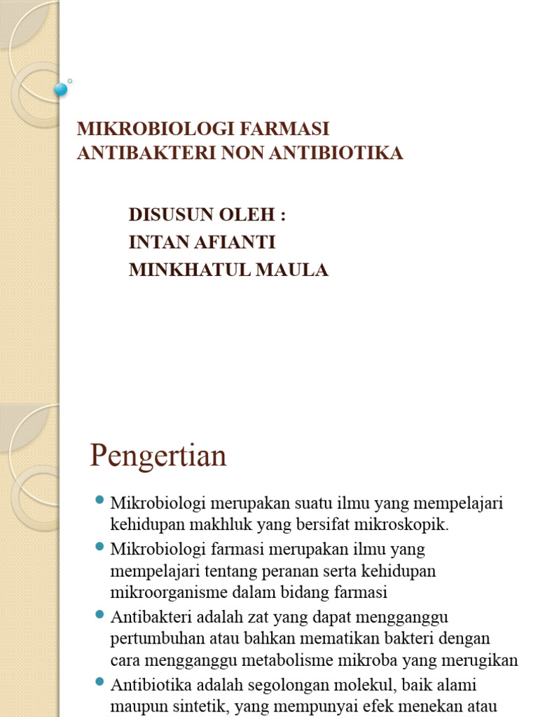 Mikrobiologi Farmasi-1 | PDF | Pengembangan Diri | Kesehatan Holistik