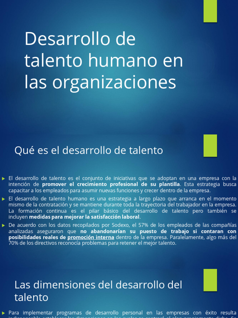 Desarrollo de talento humano | Descargar gratis PDF | Gestión de ...