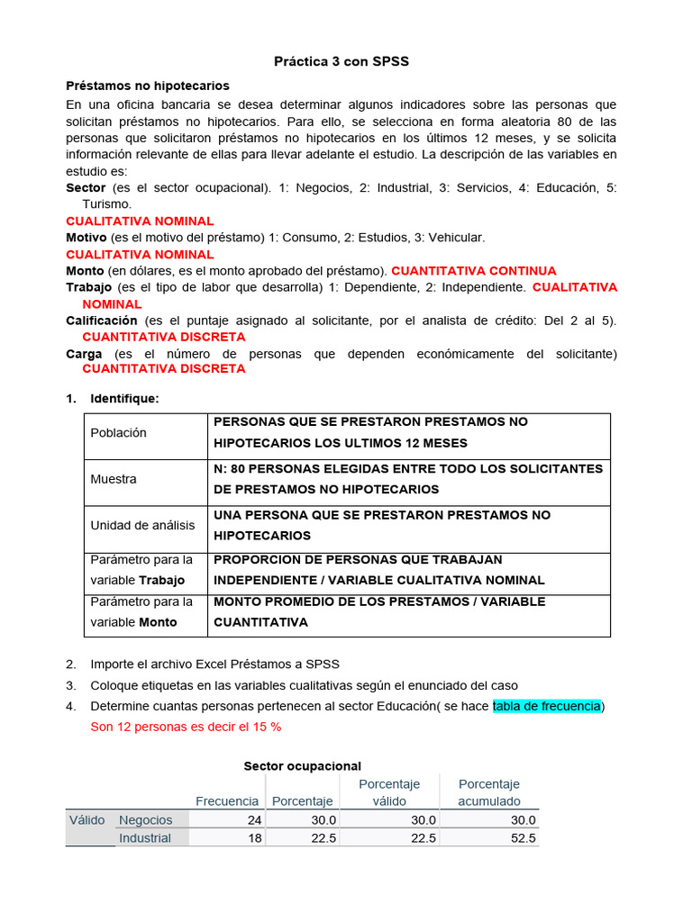 Práctica 3 Con SPSS Actualizado | PDF | Spss | Histograma