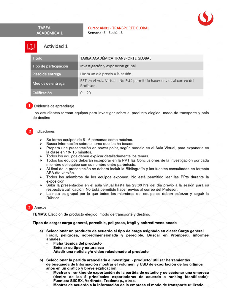 Seleccionar Un Producto de Acuerdo Al Tipo de Carga Asignado en Clase Carga General TAREA ...