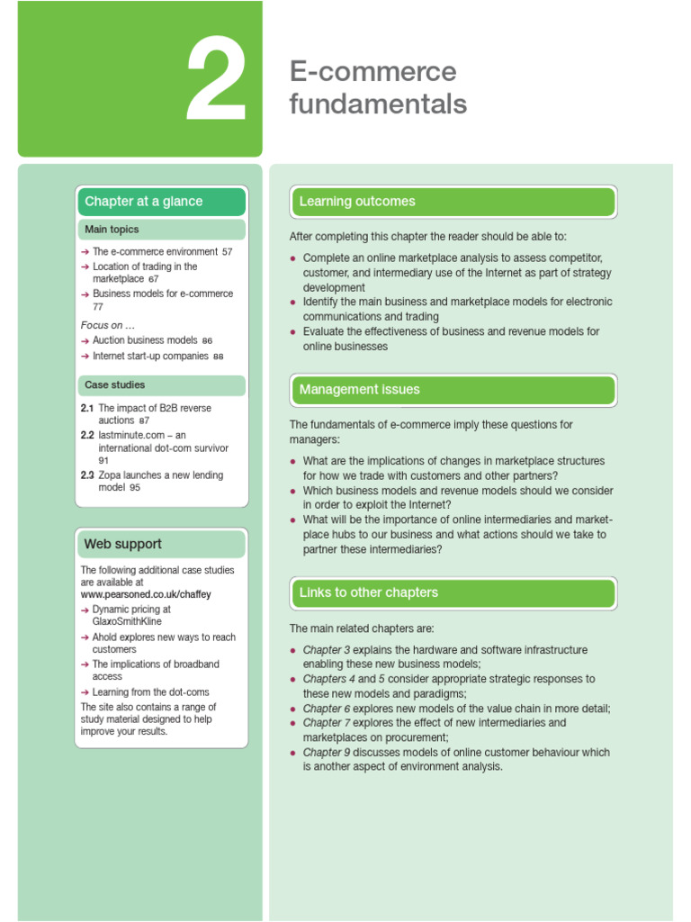 9 E-Commerce Fundamentals | PDF | E Commerce | Marketing
