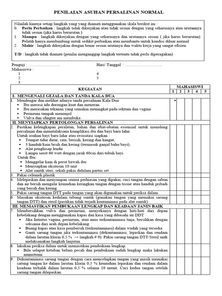 Check List Apn 3 | PDF