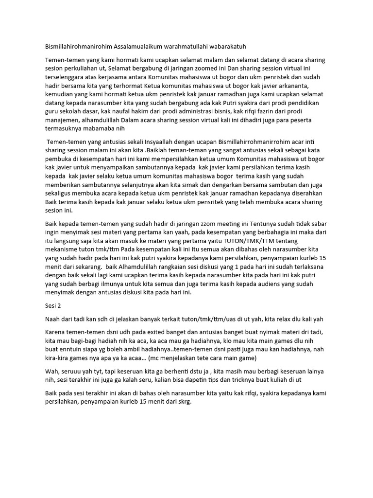 Moderator SS | PDF | Game & Aktivitas