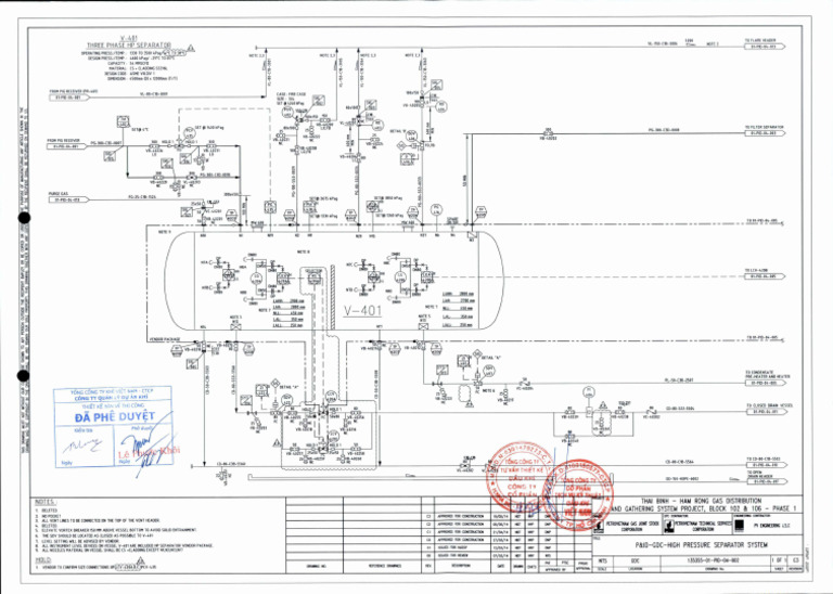 35 135355-01-PID-04-002 P&ID-GDC-High Pressure Separator System - C3 | PDF