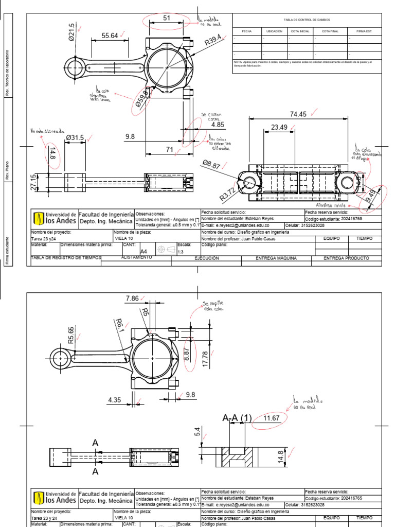 Plano Corregido | PDF | Ingeniería | Science