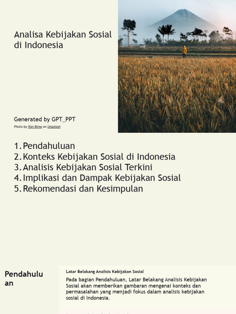 Analisis Kebijakan Sosial Indonesia | PDF | Ilmu Sosial | Pengembangan Diri