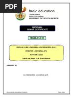 Uhlelo Lokufundisa Isizulu IBanga 8 | PDF