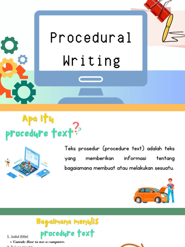 Procedural Writing | PDF | Computer Network | Internet Access