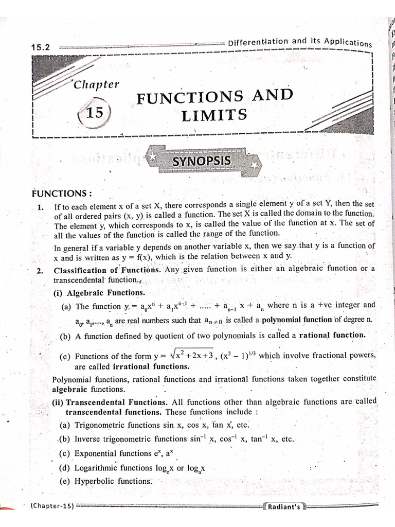 Differentiation and It's Applications (Formula) | PDF