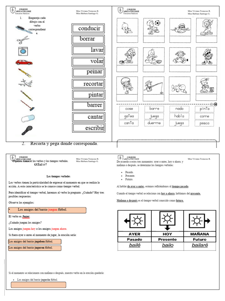 Los Verbos Guias | PDF | Verbo | Gramática