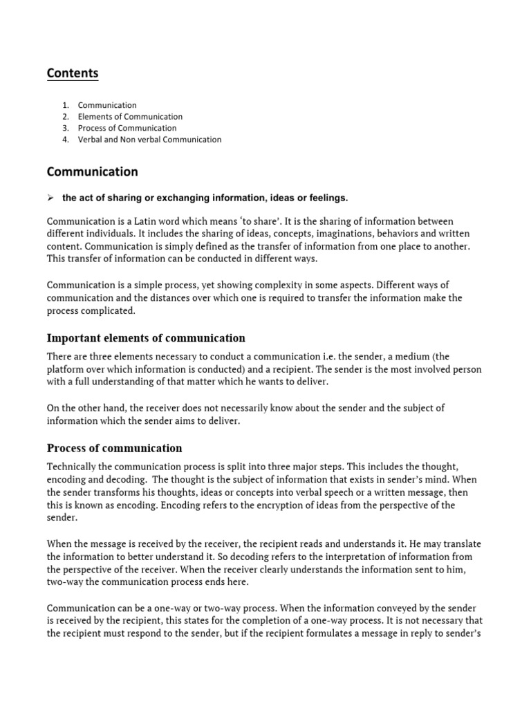 Communcation | Download Free PDF | Communication | Information