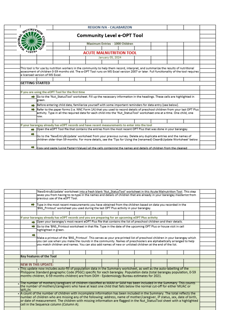 Acute | PDF | Malnutrition | Worksheet