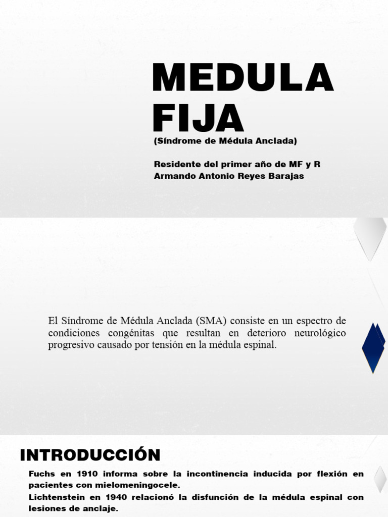 Síndrome de Médula Anclada: Diagnóstico y Tratamiento | PDF ...