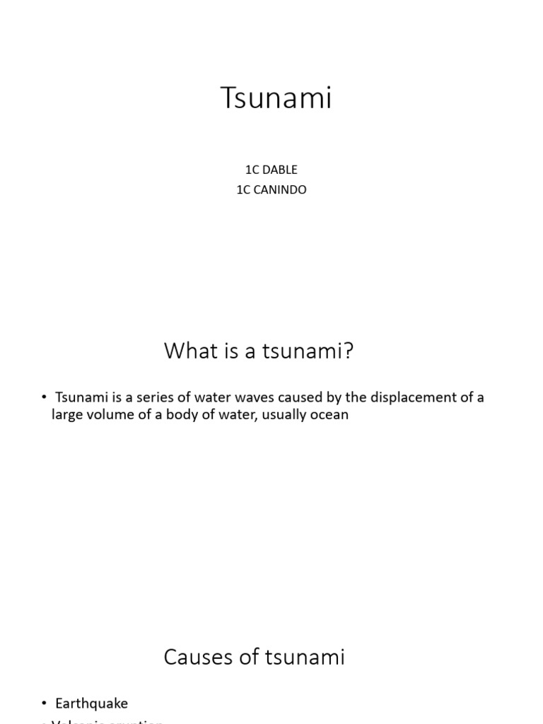 TSUUNAMI | Download Free PDF | Tsunami | Physical Oceanography